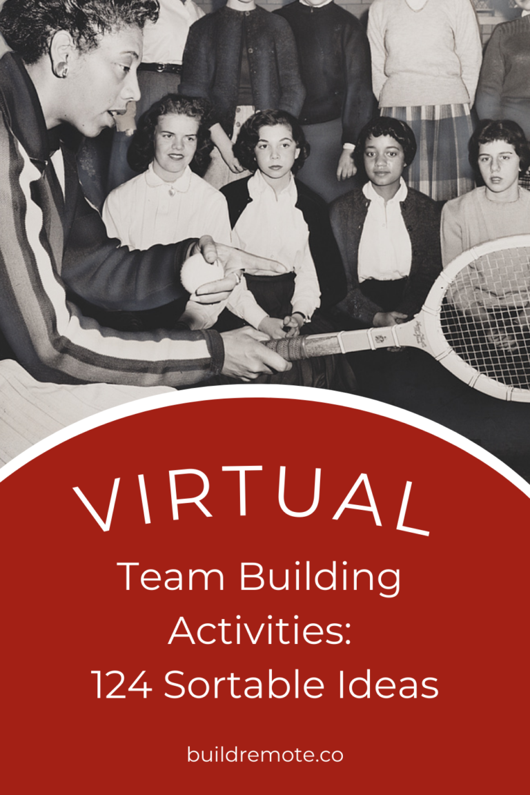 Virtual Team Building Activities: 124 Sortable Ideas | Buildremote