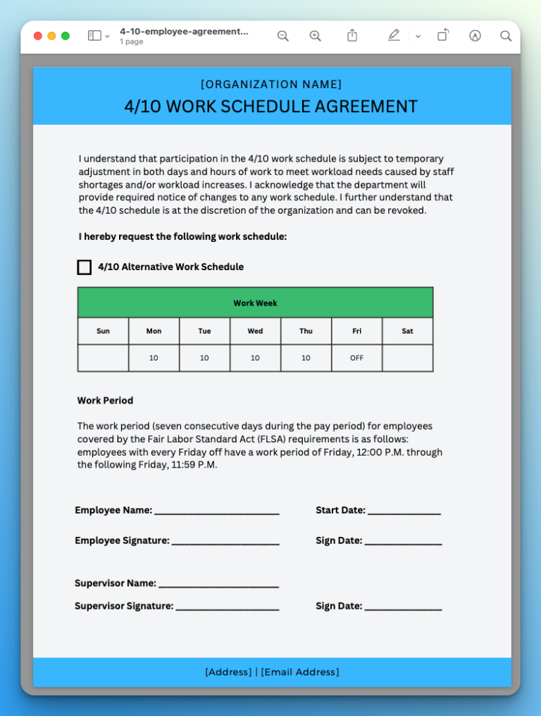 4/10 Work Schedule: The Complete Guide [2024] | Buildremote