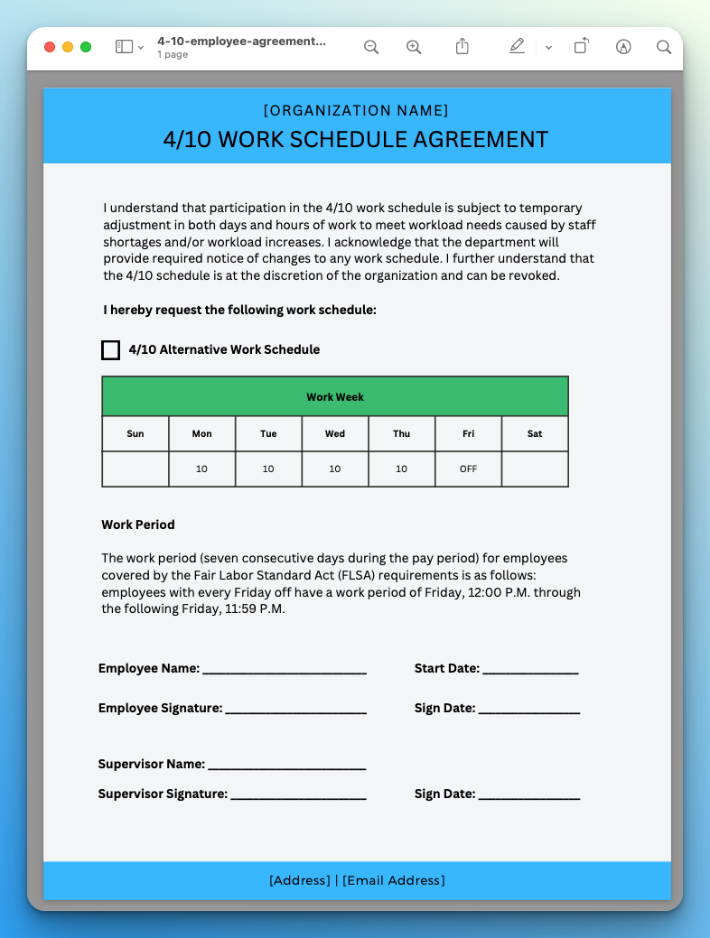4 10 Work Schedule The Manager s Guide Buildremote