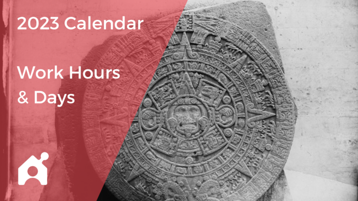 Working Days & Hours For Each Month In 2023