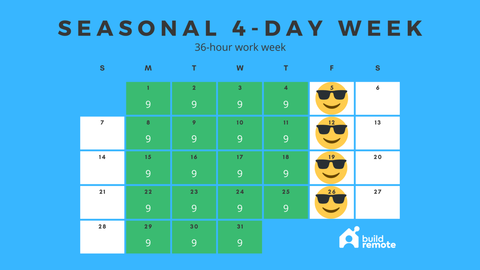 How To Work A 36-Hour Work Week (Half-Day Fridays) | Buildremote