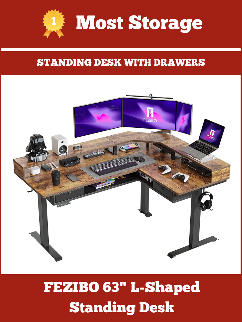 The Best Standing Desk With Drawers: 7 Front-Runners Reviewed
