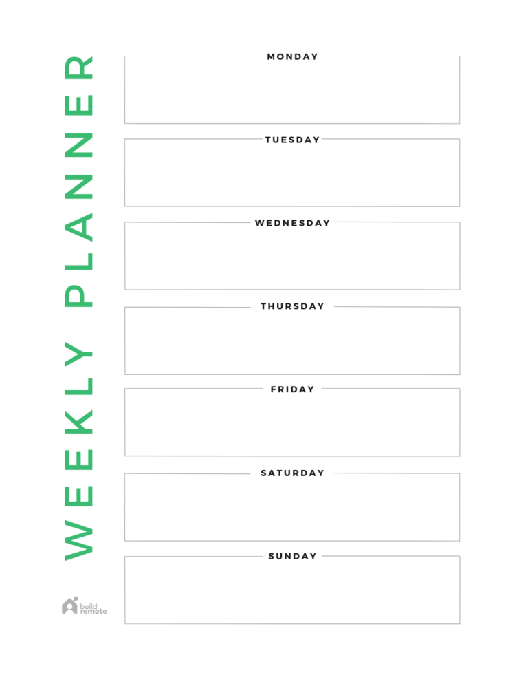 The Weekly Work Schedule Template Library: 12 Free Options