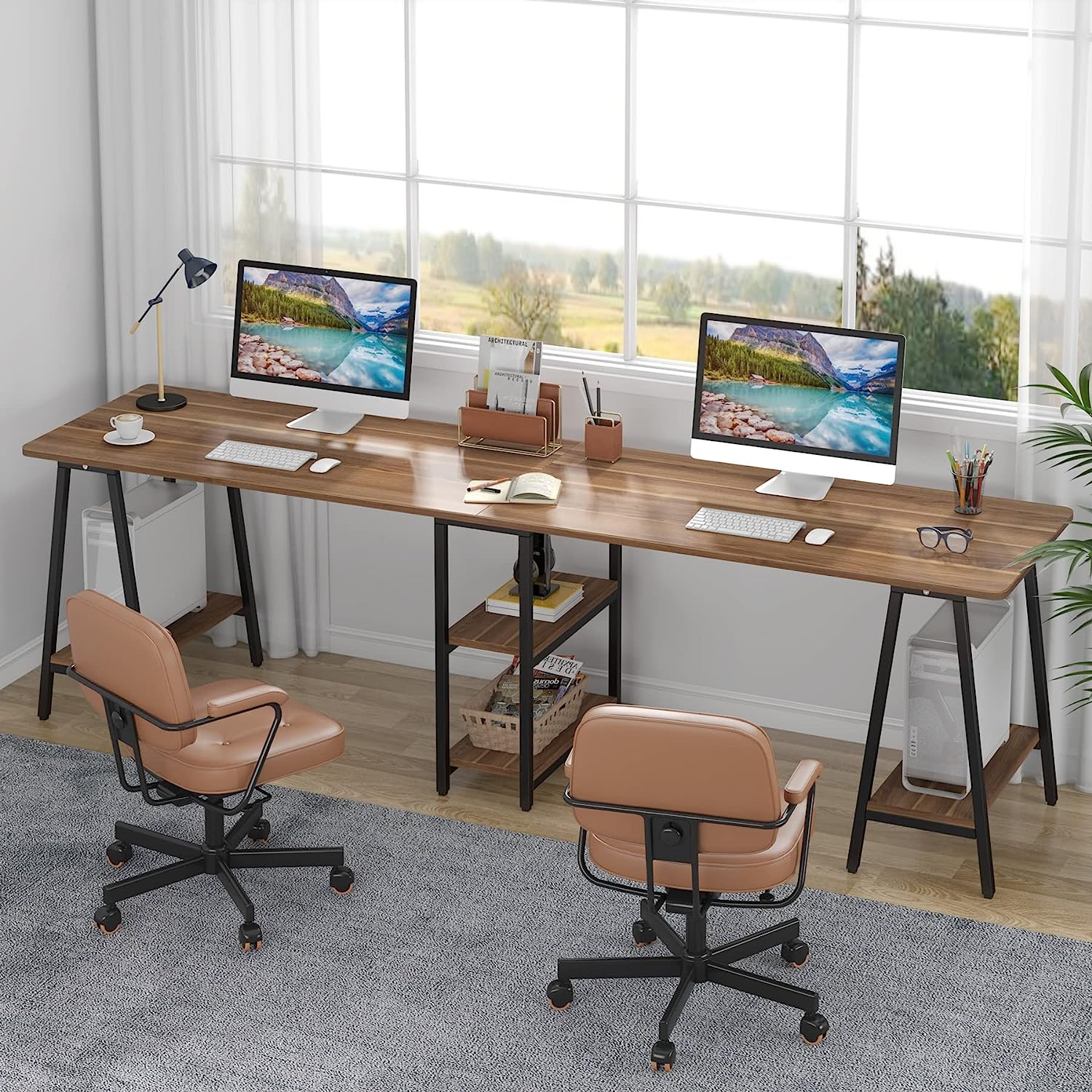 Two-Person Desks: 12 Double Desks To Buy & 1 To Avoid | Buildremote