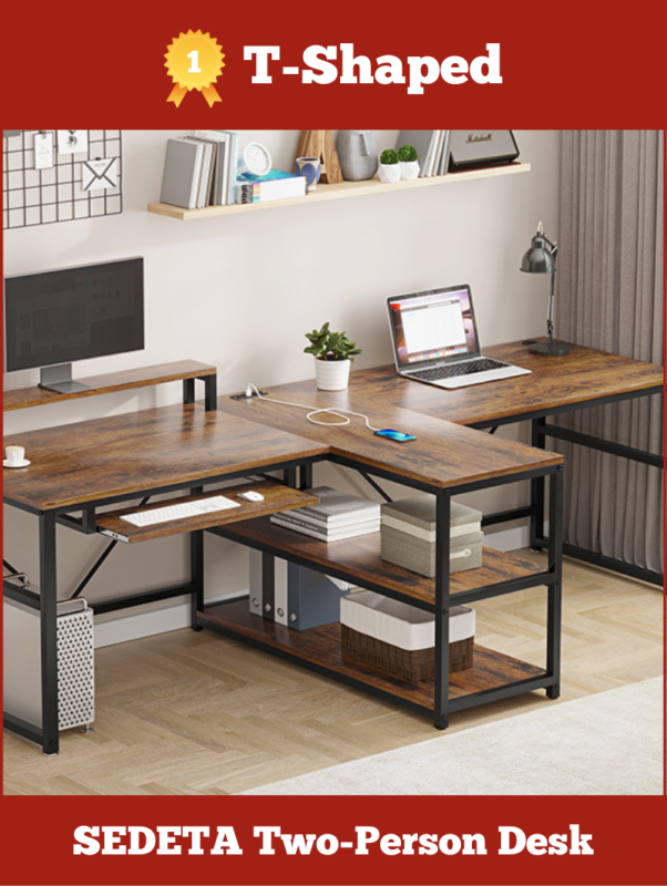 Two-Person Desks: 12 Double Desks To Buy & 1 To Avoid | Buildremote