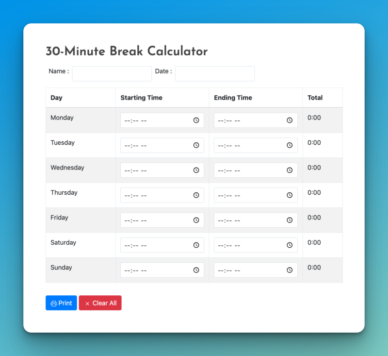 The Work Calculator Library | Buildremote