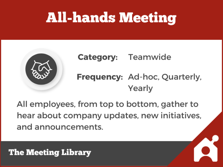 41 Types Of Meetings Defined: The Full Library | Buildremote