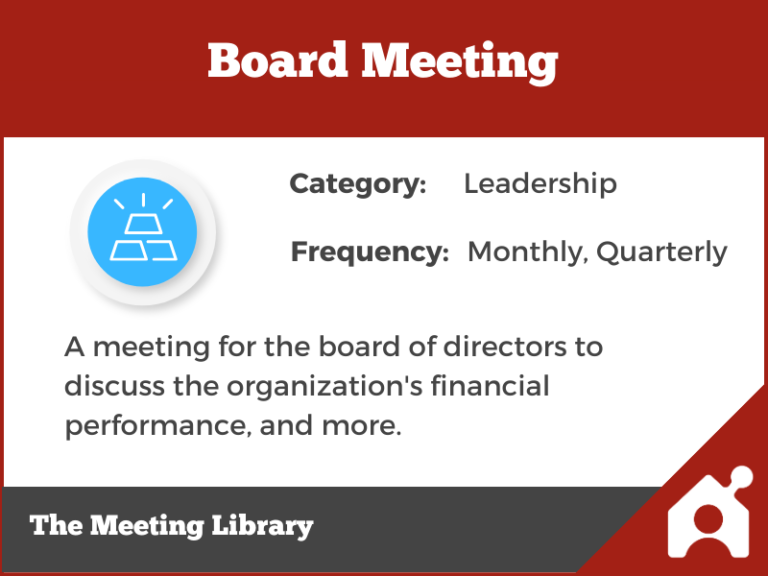 41 Types Of Meetings Defined: The Full Library | Buildremote