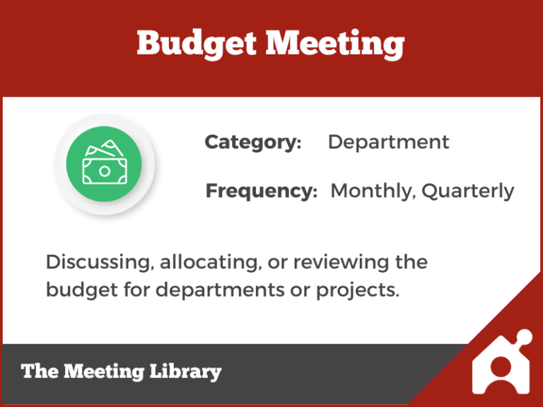 41 Types Of Meetings Defined: The Full Library | Buildremote