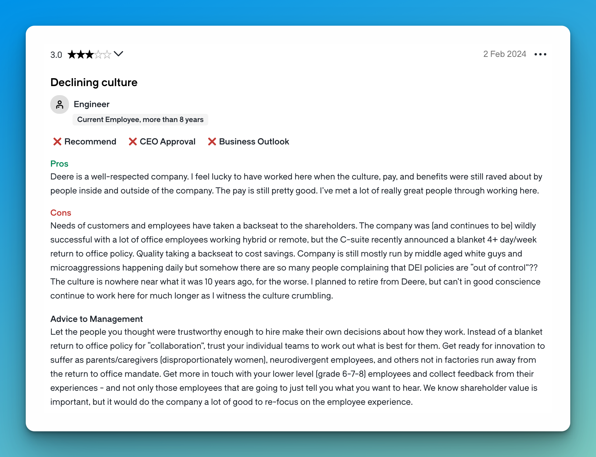 John Deere CEO Calls Employees Back To The Office | Buildremote